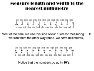 Measuring Nearest half cm/mm | PPT