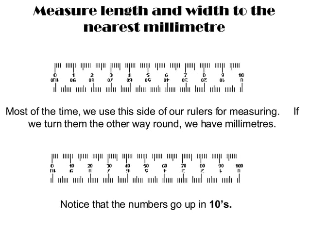Measuring Nearest half cm/mm | PPT