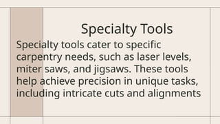 Measuring-Tools-in-Carpentry grade 9pptx | PPTX