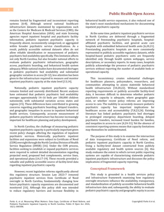 Measuring What Matters: Data Gaps, Certificate of Need Reform, and ...