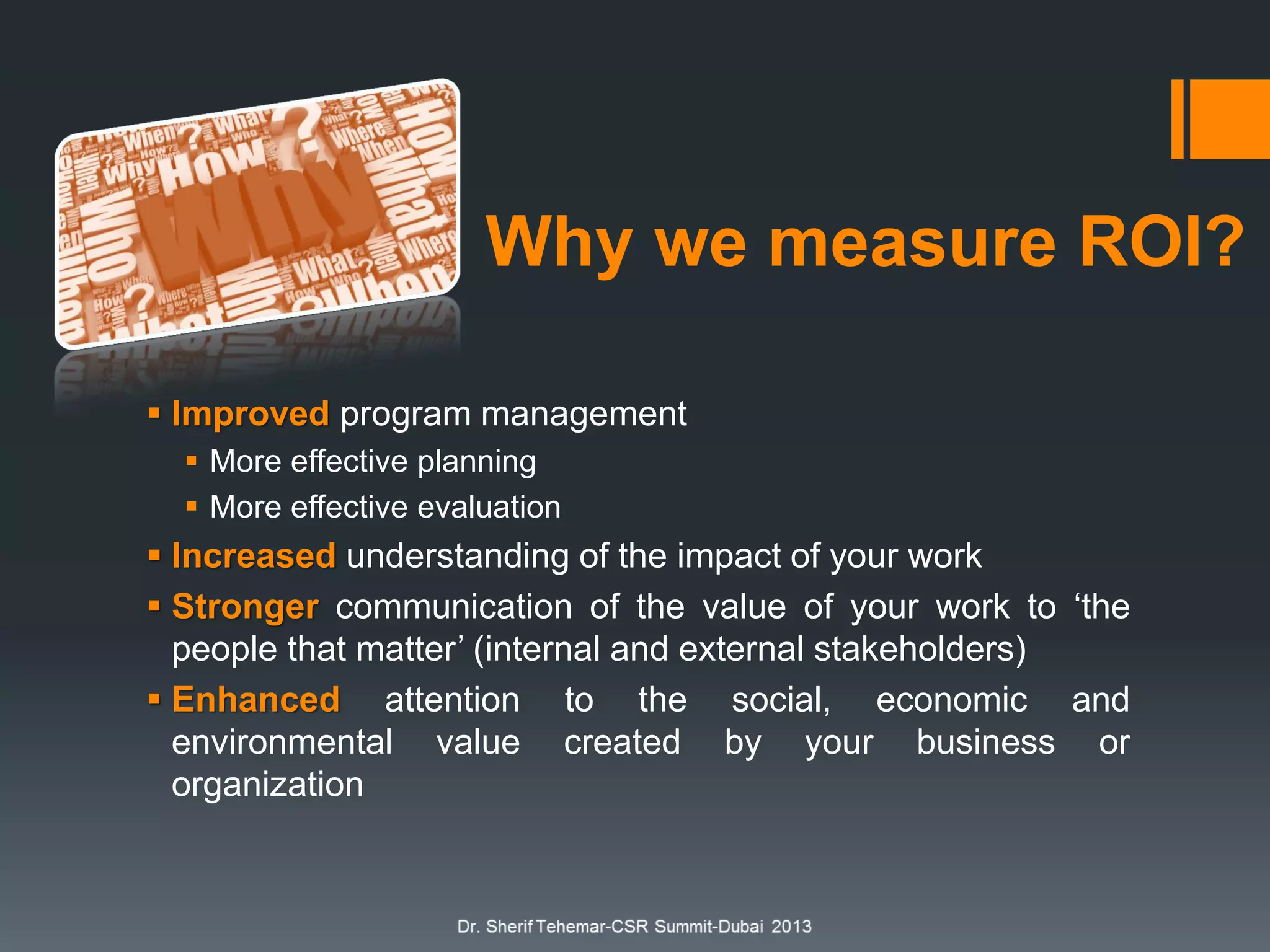 Measuring Social Return on Investment (SROI) | PDF