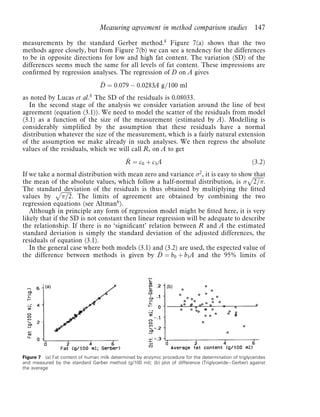 Measuring agreement in method comparison | PDF
