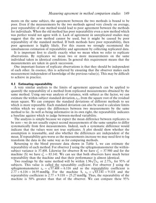 Measuring agreement in method comparison | PDF
