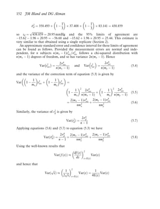Measuring agreement in method comparison | PDF
