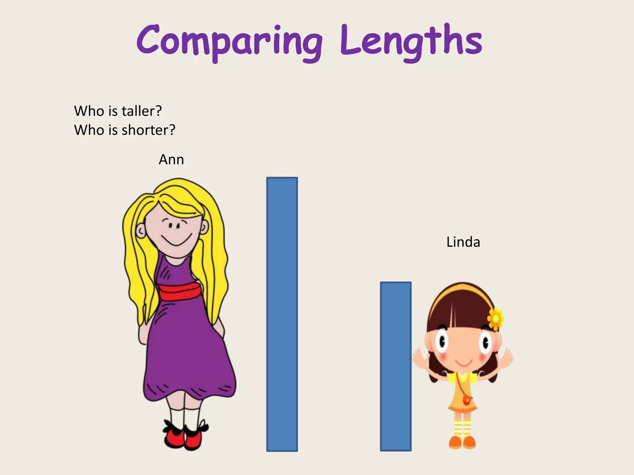 Measuring and comparing lengths with non standard units | PPTX