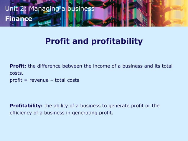 Measuring and increasing profit | PPT