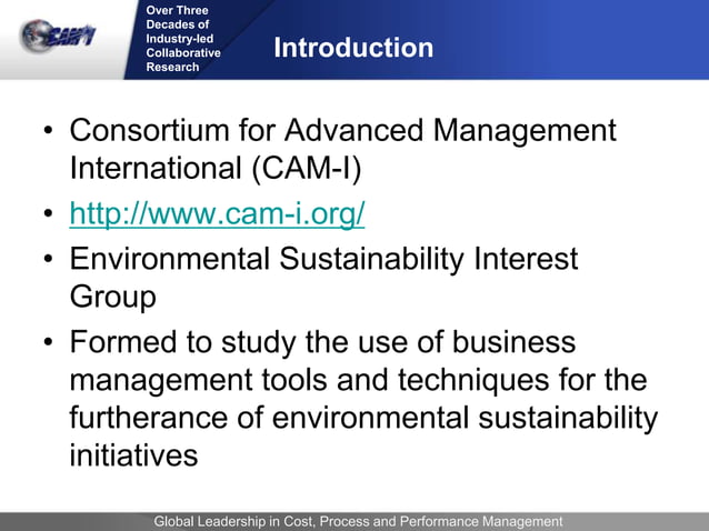 Measuring and Managing Environmental Sustainability: Using Activity ...