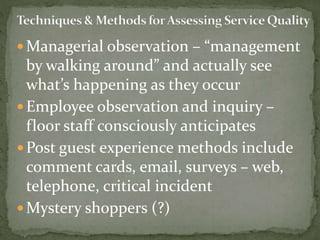 Measuring and managing service delivery system | PPTX