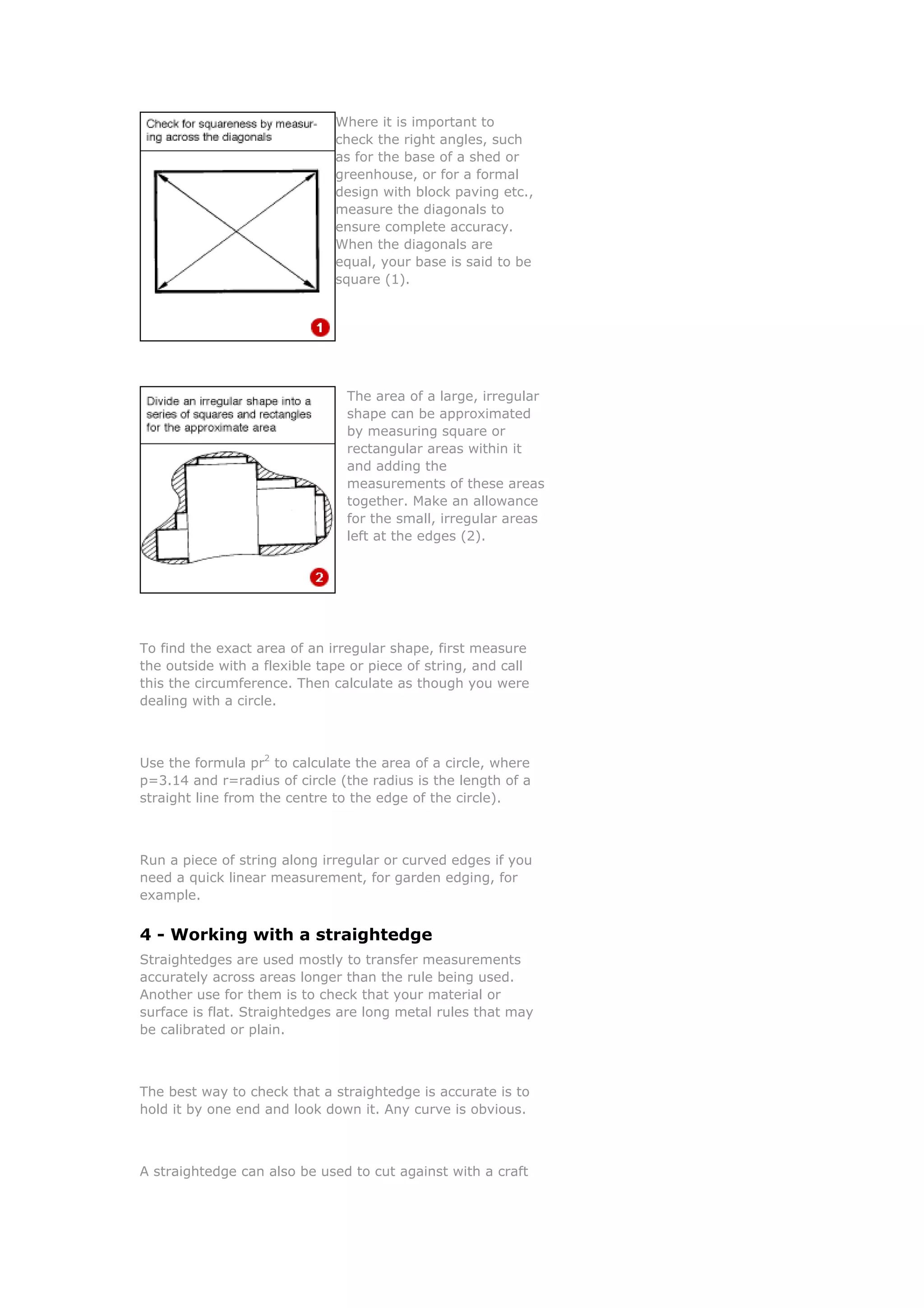 Measuring and marking | PDF