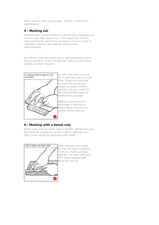 Measuring and marking | PDF