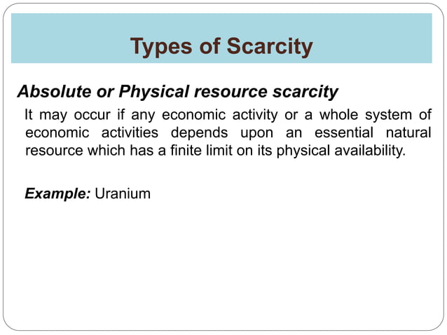 Measuring and mitigating natural resource scarcity | PPTX