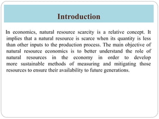 Scarcity Of Resources