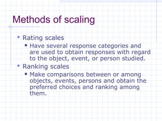 Measuring and scaling of quantitative data khalid | PPT