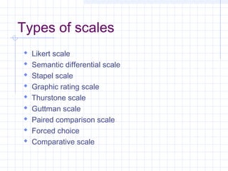 Measuring and scaling of quantitative data khalid | PPT