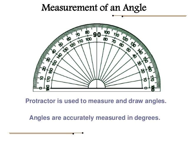 Measuring angles