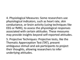 Measuring Attitude by different scales in psychology | PPTX
