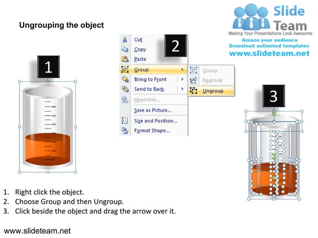 Measuring beakers powerpoint ppt templates. | PDF