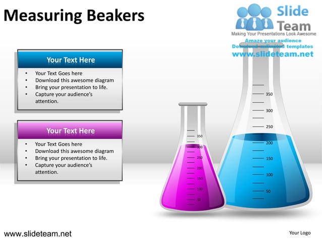 Measuring beakers powerpoint presentation slides. | PPT