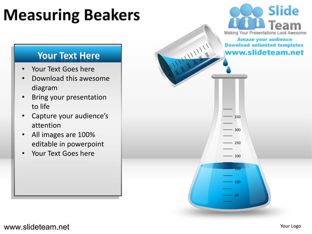 Measuring beakers powerpoint presentation slides. | PPT