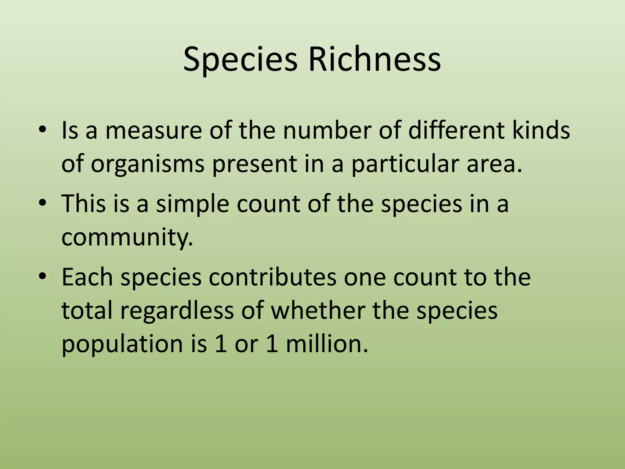 Measuring biodiversity | PPTX