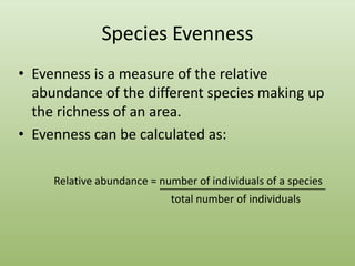 Measuring biodiversity | PPTX