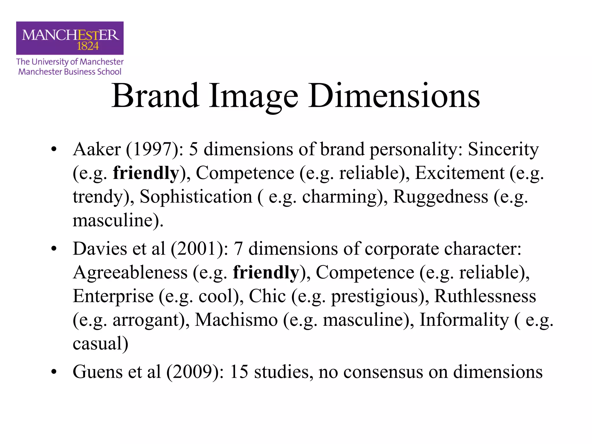 Measuring brand image personification versus non personification ...