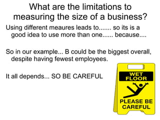 Measuring business size | PPT