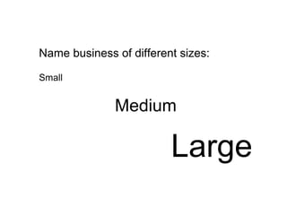 Measuring business size | PPT