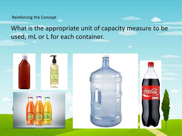 LIQUID-CAPACITY MEASURE-LITER-MILLILITER.pptx | Chemistry | Science