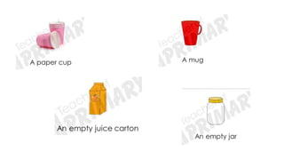 Measuring capacity using non standard units | PPTX