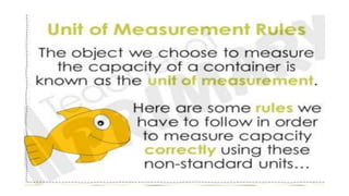 Measuring capacity using non standard units | PPTX