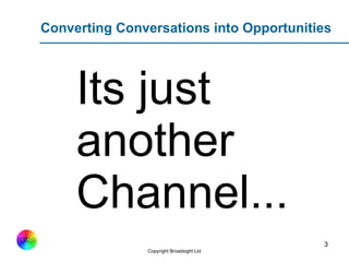Measuring Conversation | PPT | Technology & Computing