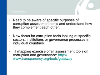 Measuring Corruption benefits and limits of perception-based surveys | PPT