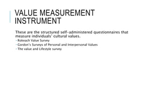 Measuring Cultural Values and Indian Core cultural Values.pptx