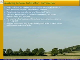 Measuring Customer Satisfaction (beta) | PPSX
