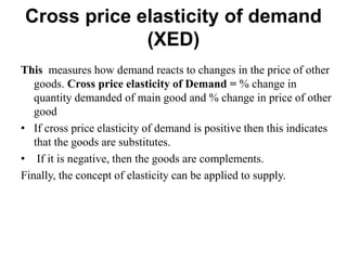 Measuring demand elasticity | PPTX