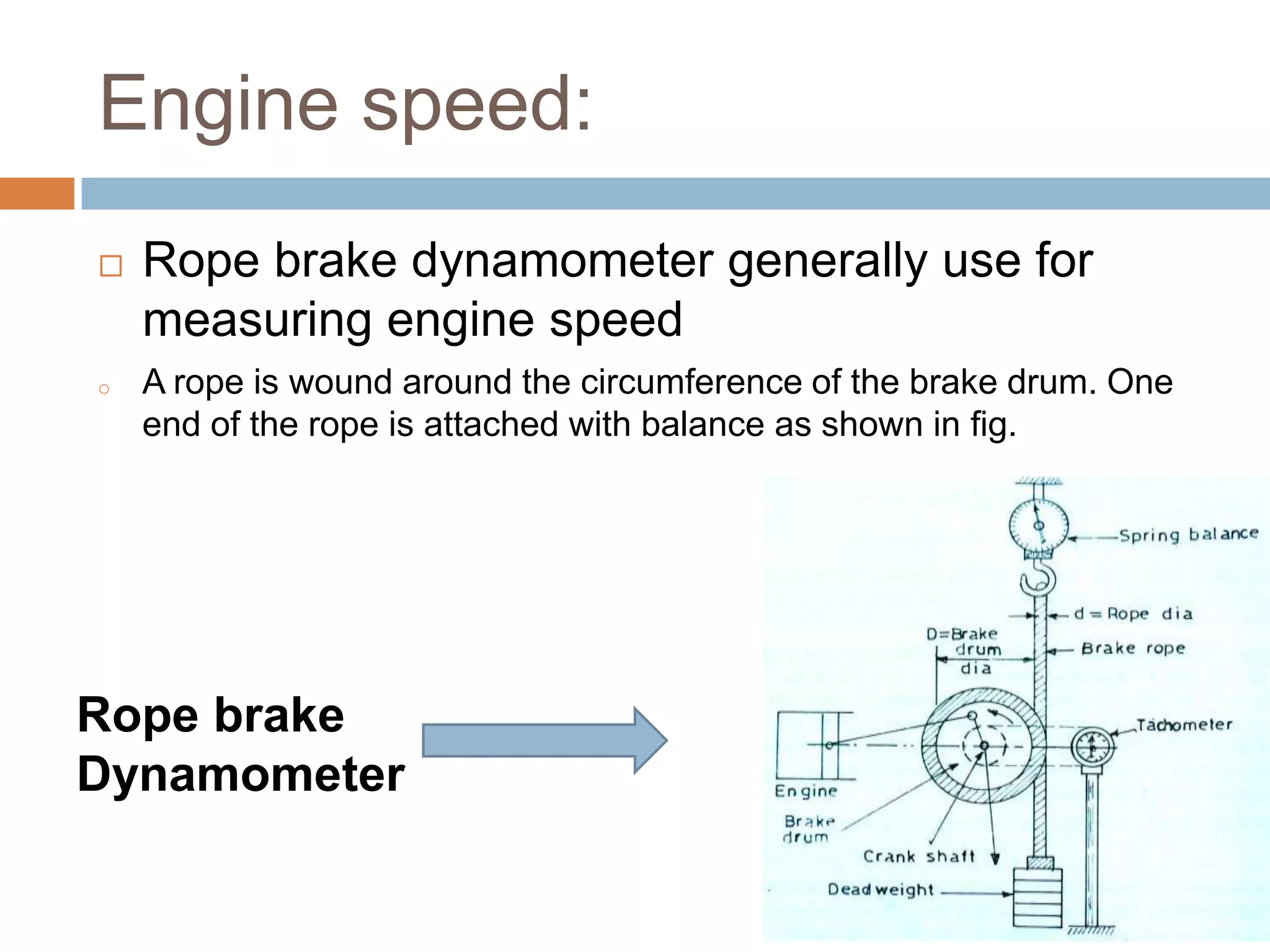 Measuring of different parameter of IC engine | PPTX