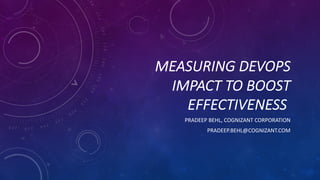 Measuring DevOps Impact to Boost Effectiveness | PDF | Computer Software and Applications ...