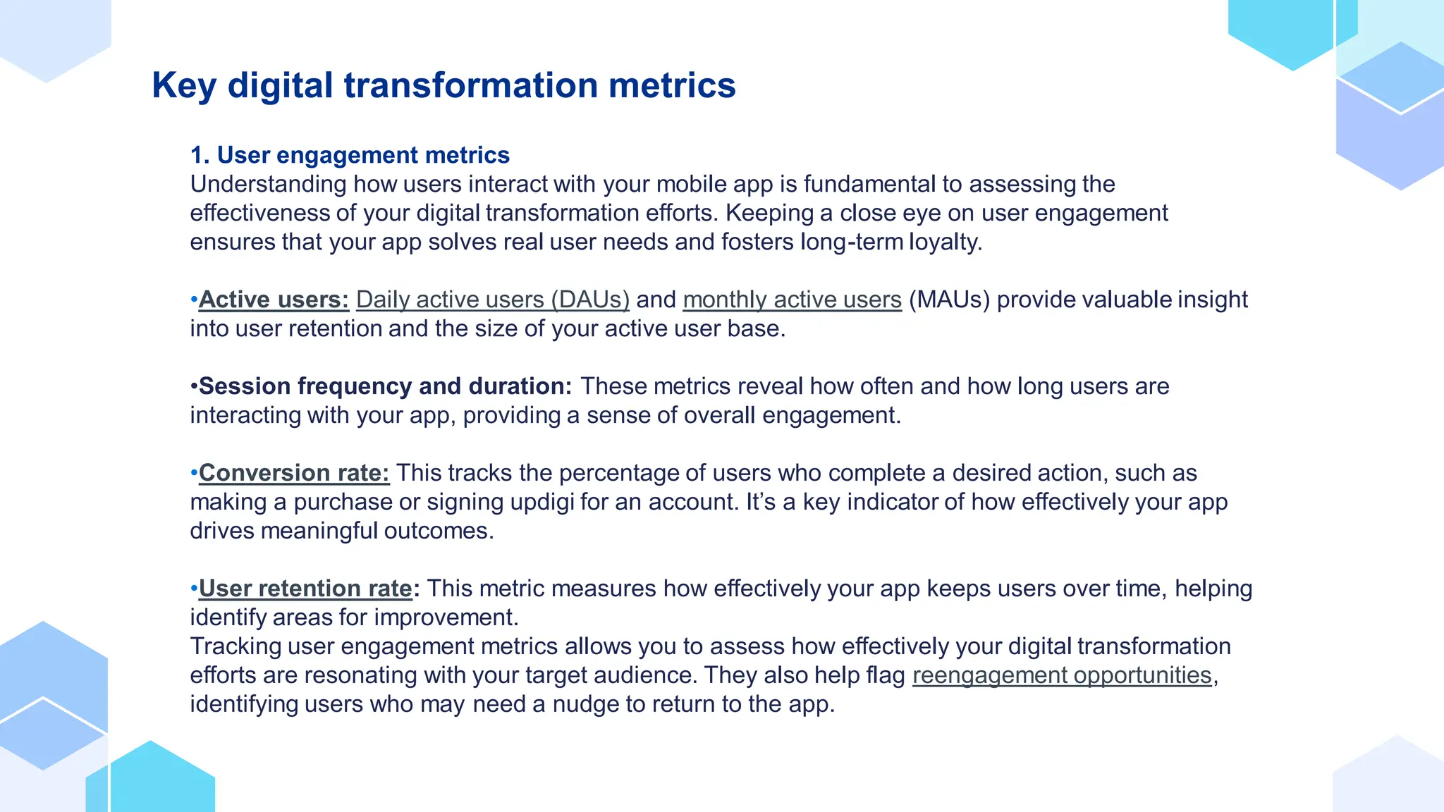 Measuring Digital Transformation Success Key Metrics for Mobile Growth ...