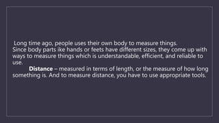 Measuring distance | PPTX