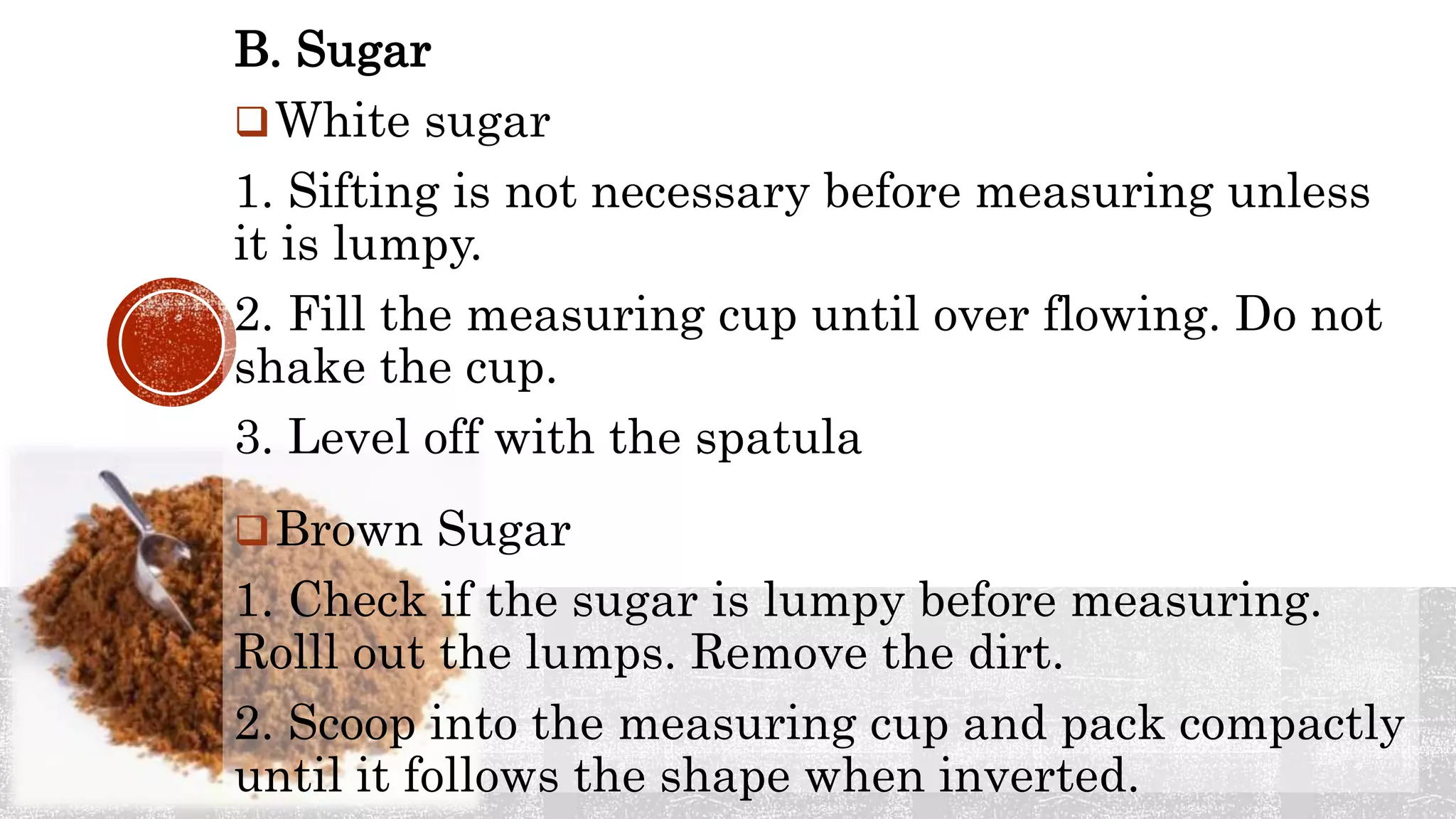 Measuring dry and liquid ingredients accurately | PPTX