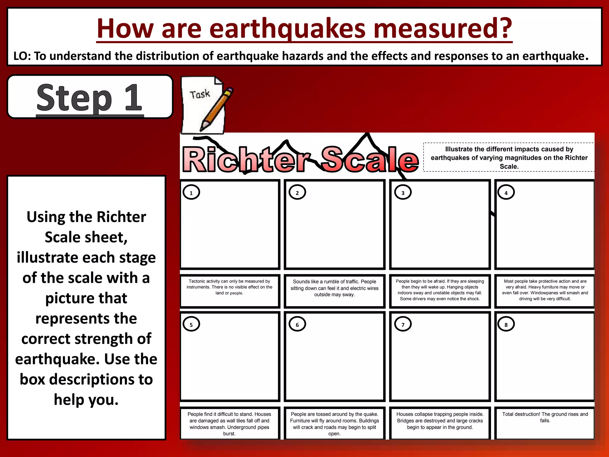 Measuring earthquakes | PPTX