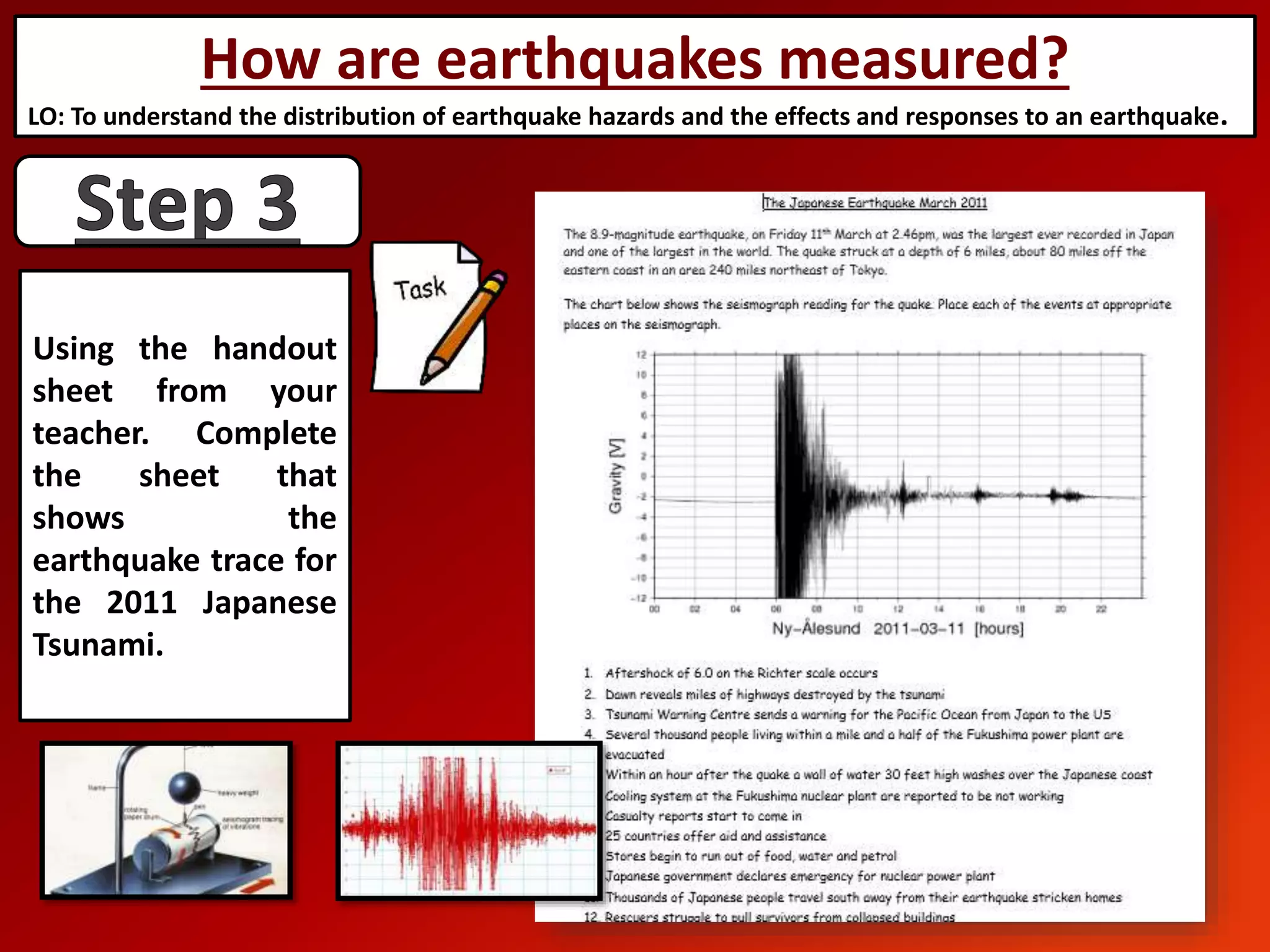 Measuring earthquakes | PPTX