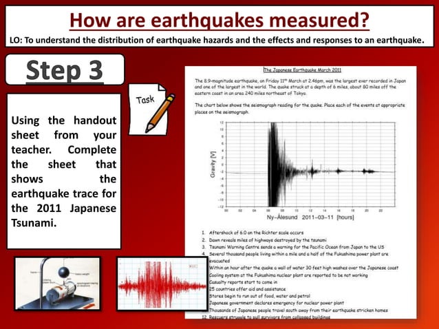 Measuring earthquakes | PPTX