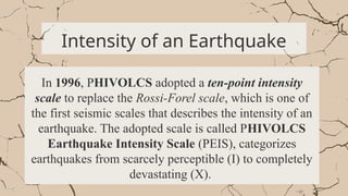MEASURING EARTHQUAKES using the term Magnitude and Intensity.pptx