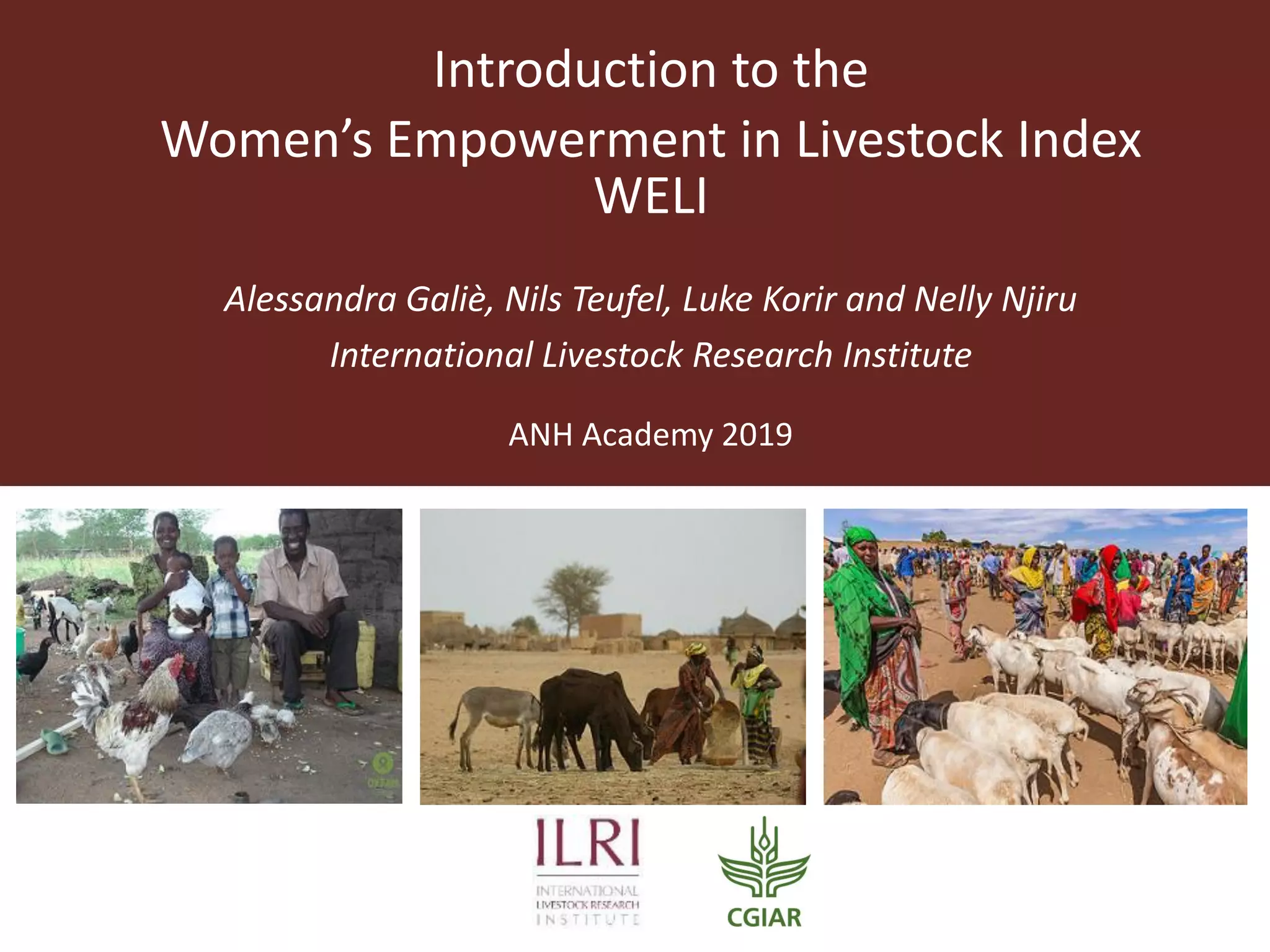 Measuring empowerment in agricultural development projects using WEAI ...