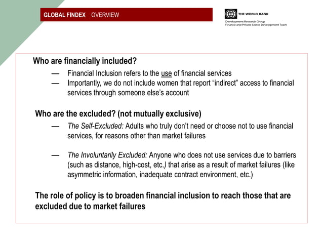Measuring Financial Inclusion the Global Findex | PDF | Financial ...