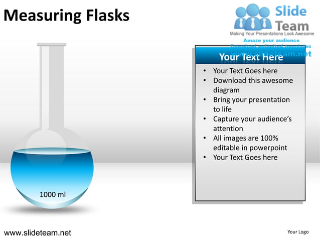 Measuring flasks powerpoint ppt templates. | PDF | Graphics Software ...
