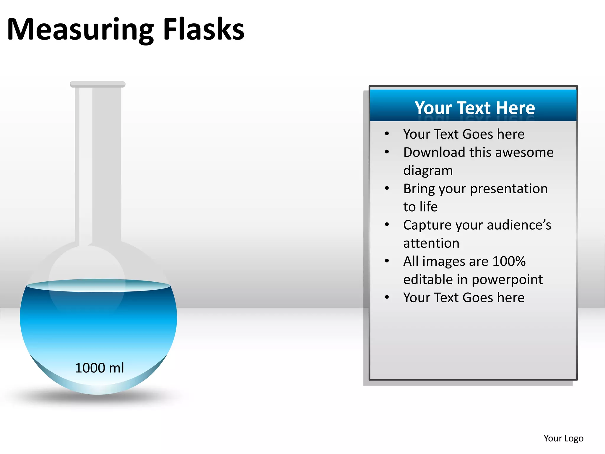 Measuring flasks powerpoint presentation templates | PPTX