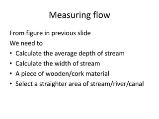 Measuring flow of water | PPT